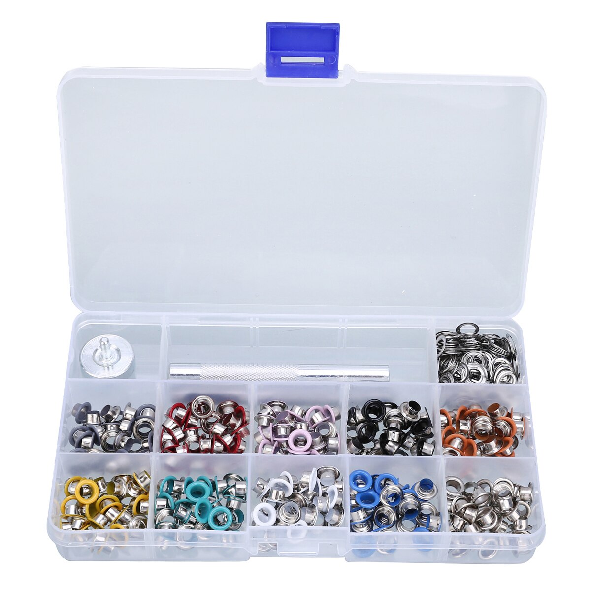 300 Set 5mm Metal Multicolor Eyelets with Tool DIY... – Grandado
