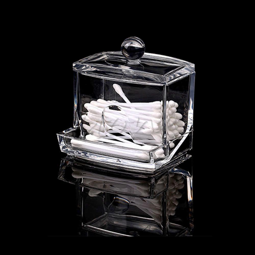 & HF Clear Acrylic Q-tip Holder Cotton Swabs St... – Vicedeal