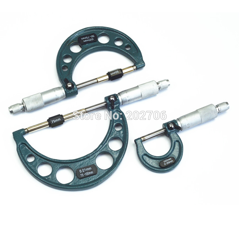 0-150mm Outside Micrometers in sets 0-25,25-50, 50... – Vicedeal