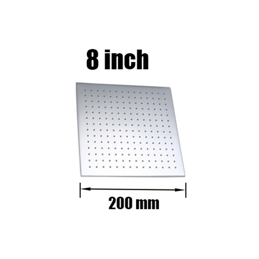 square rain shower head brass polishing chrome hea... – Grandado