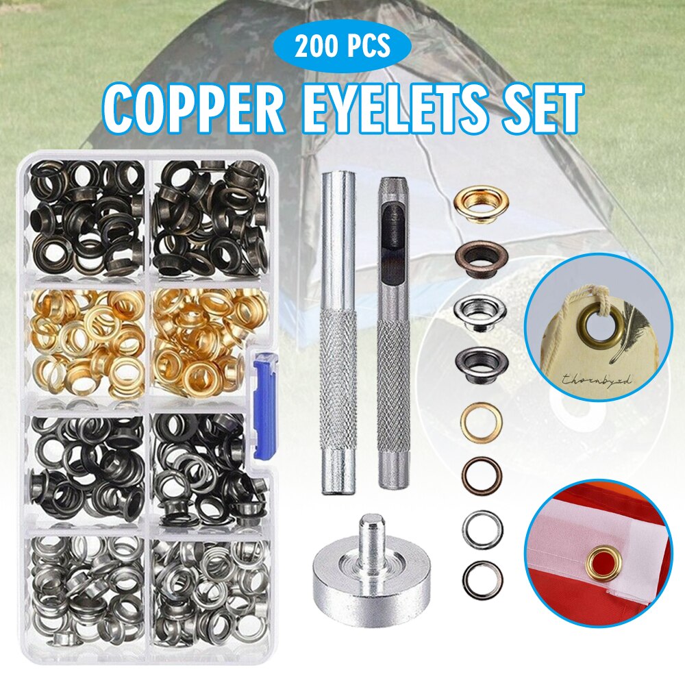 200Pcs 6Mm Binnendiameter Koperen Oogjes Set Met R... – Grandado