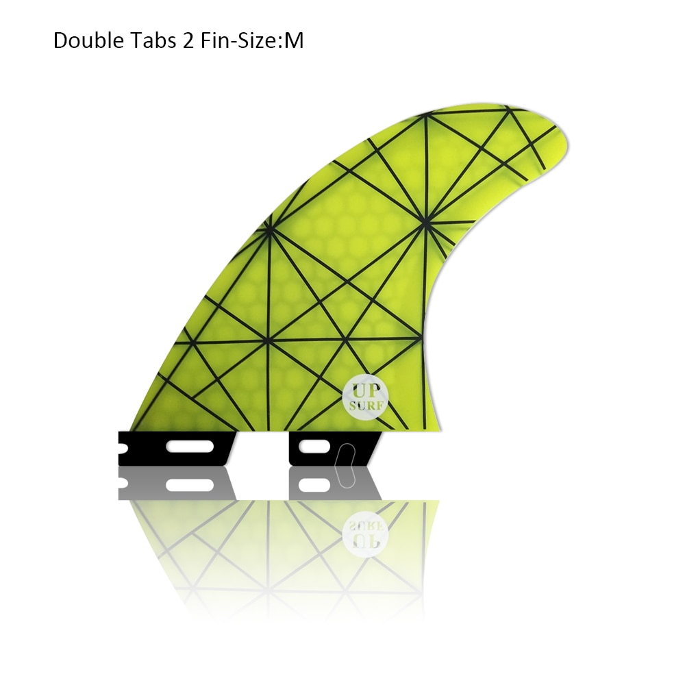 Double Tabs 2 Surfboard Fins Honeycomb fiberglass ... – Vicedeal