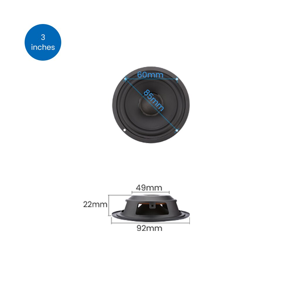 Aiyima 2 st bashögtalare passiv radiator 3 4 6.5 8... – Grandado
