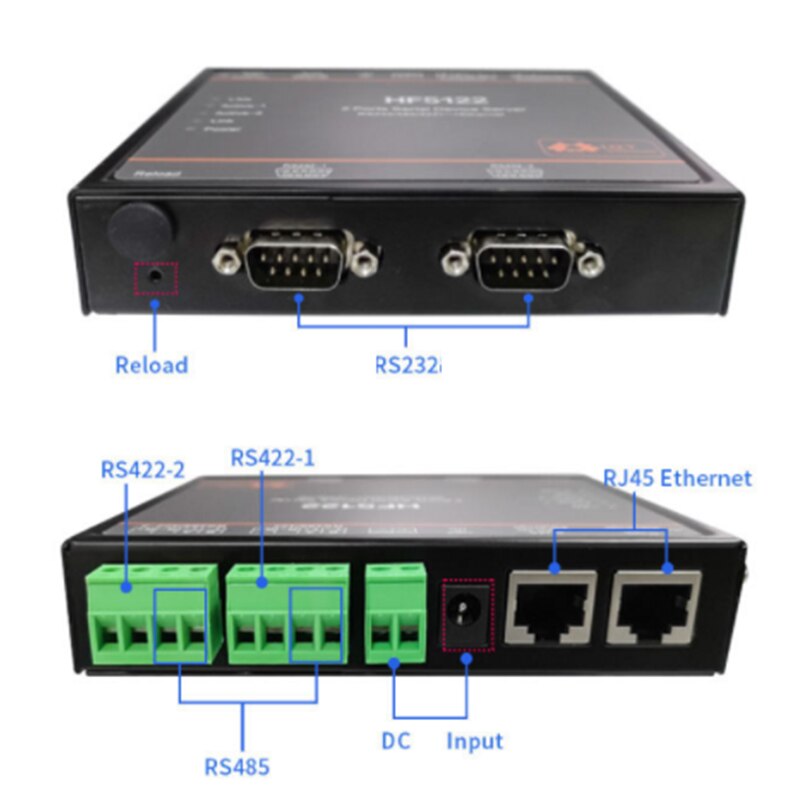 HF5122 RJ45 RS232/485/422 Serial Port to Ethernet ... – Grandado
