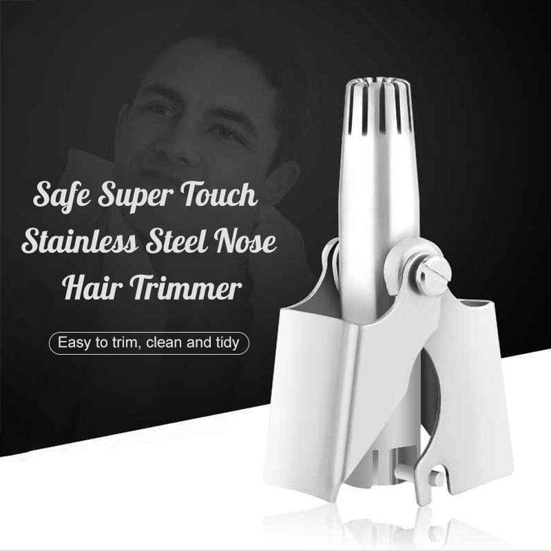 Safe Touch Stainless Steel Nose Hair Trimmer – Grandado