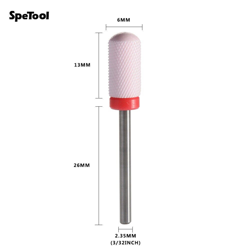 SpeTool Zirconia Ceramic Nail Drill Bit Pink Rotar... – Grandado