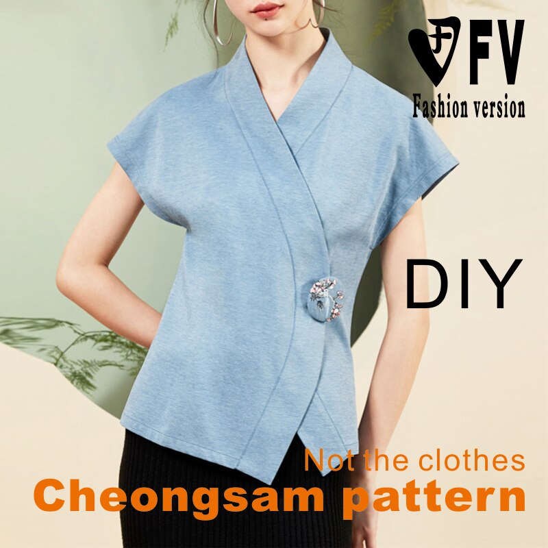 Improved side-opening Hanfu slim top pattern garme... – Grandado