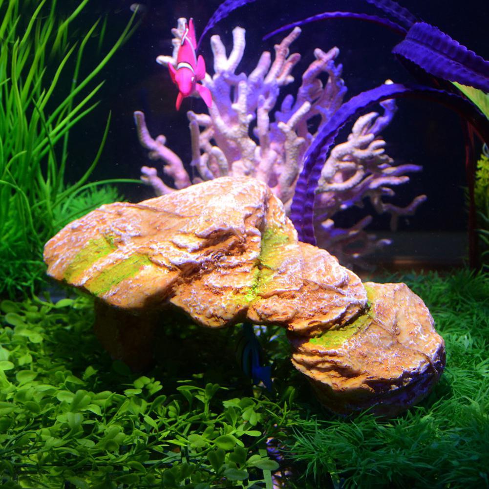 SOLLED Aquarium Resin Rockery Fish Cave Tortoise B... – Grandado