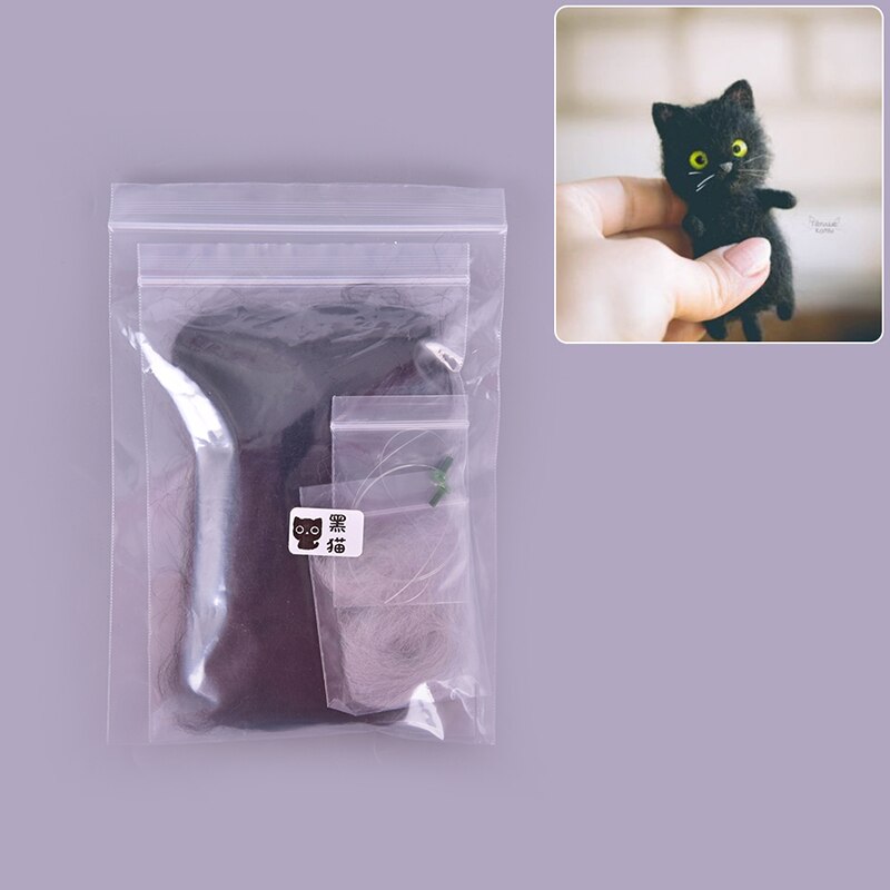 DIY Wool Felt Cat Kits Unfinished Plush Doll Pokin... – Vicedeal