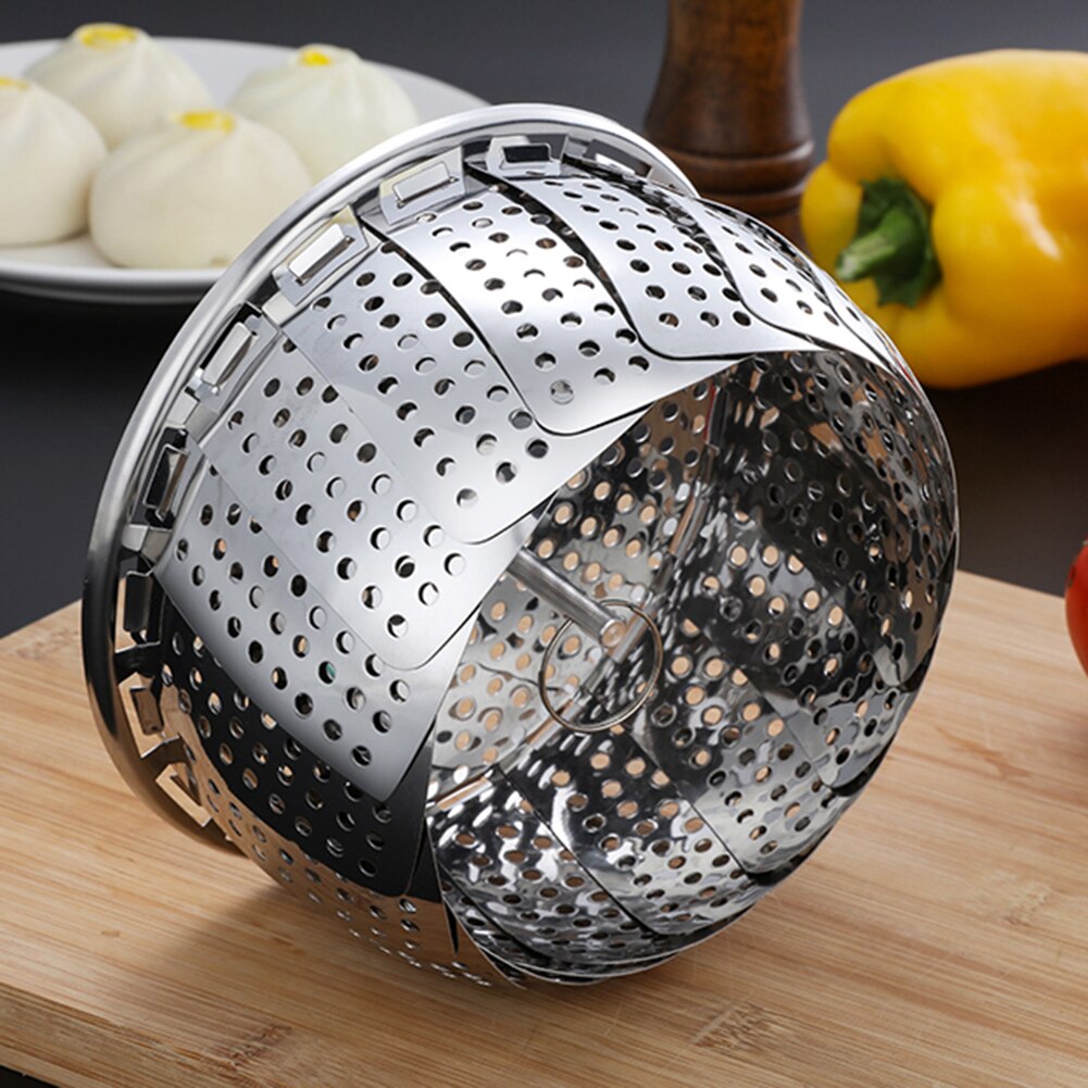 Folding Dish Steam Stainless Steel Food Steamer Ba... – Vicedeal