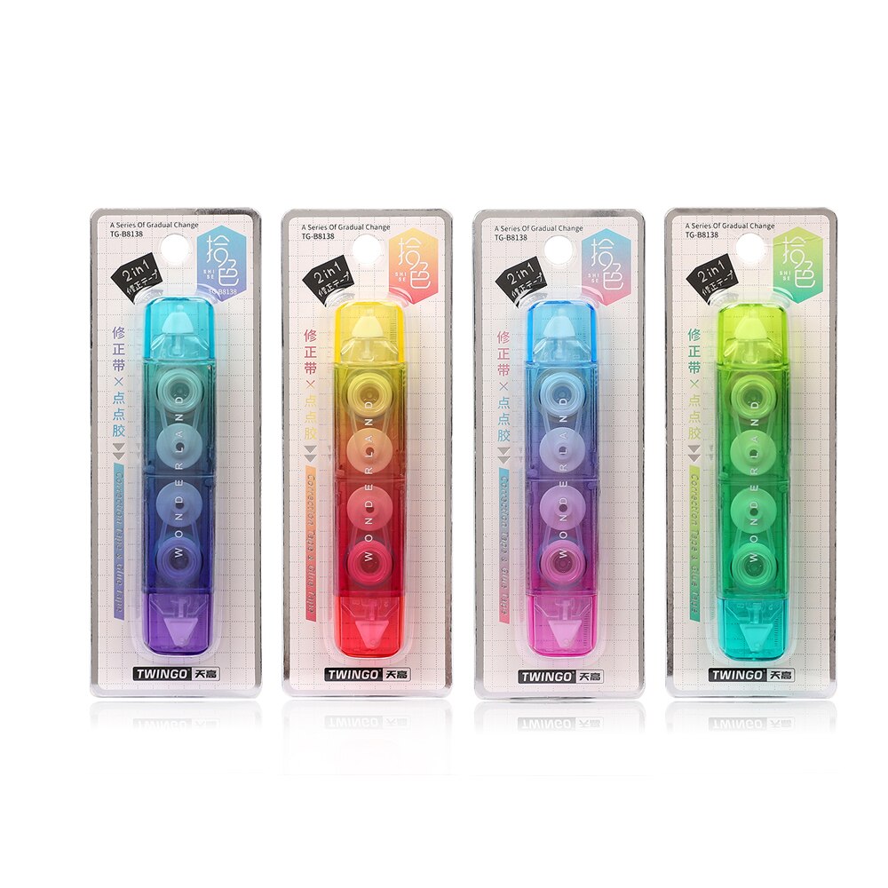 1 Pcs Random Colors Correction Tape And Point Glue... – Grandado