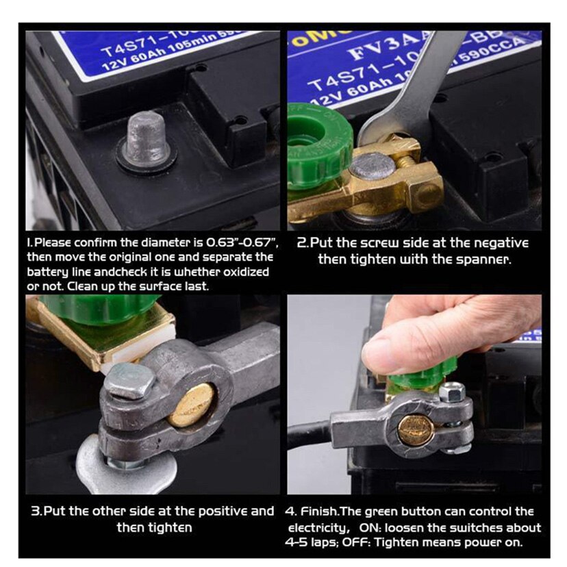 Car Motorcycle Battery Terminal Link Quick Cut-off... – Grandado