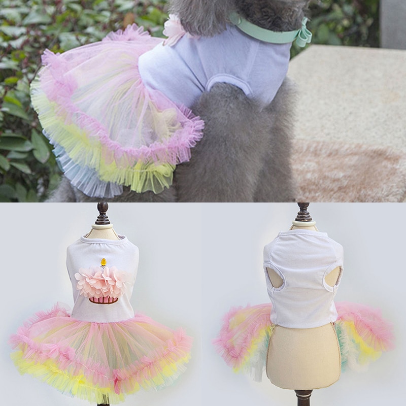 Cute Dog Tutu Dress for Girls Dogs Puppy Princess ... – Vicedeal