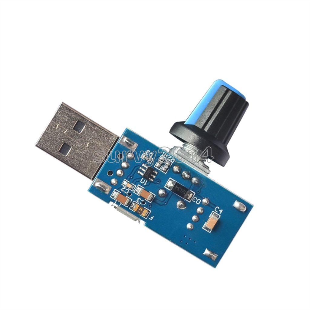DC 5V Mini USB Fan Governor Wind Speed Controller ... – Grandado