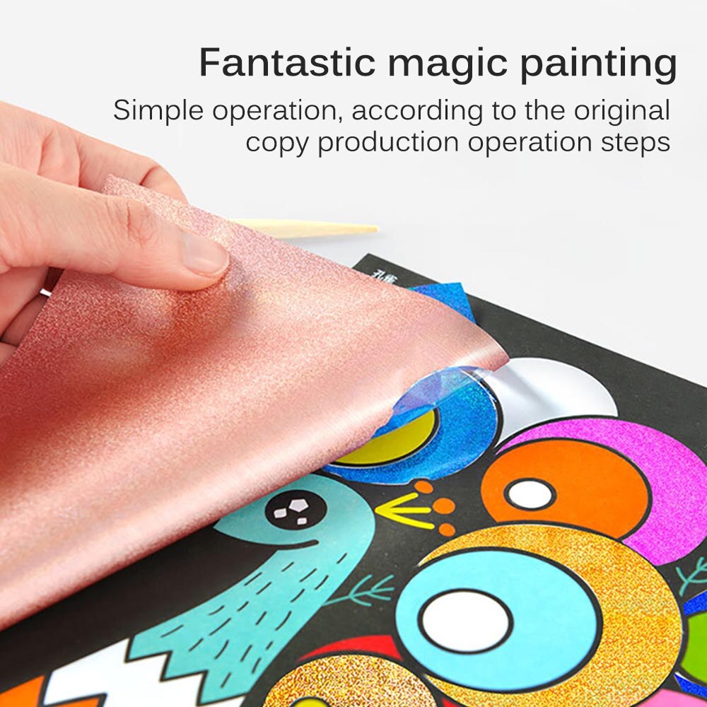 Children DIY Cartoon Magic Transfer Painting Craft... – Vicedeal