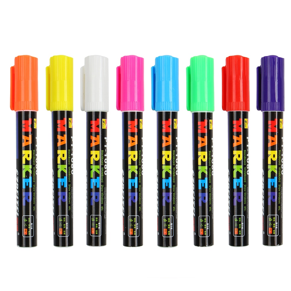 8 Colors/box Erasable Oblique Highlighter Pen Set ... – Vicedeal