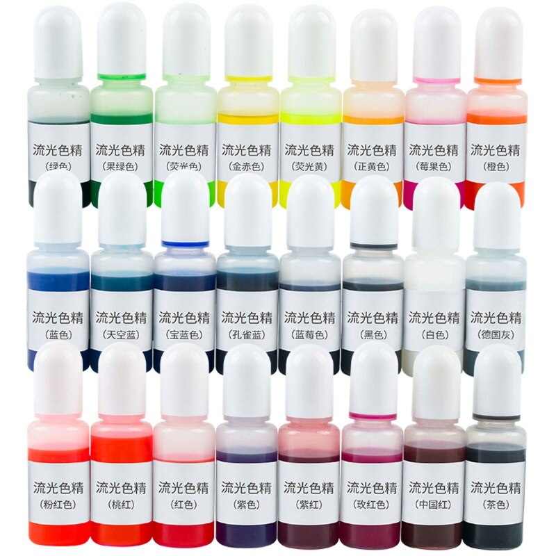 24 Color Super Bright Resin Pigment Kit Transparen... – Vicedeal