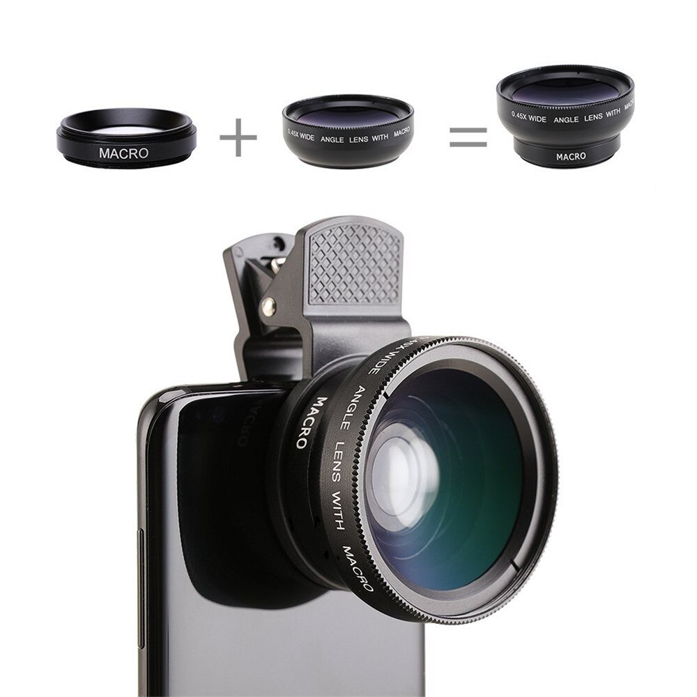 Mobile Phone Contact Lenses 0.45X Wide Angle Lens ... – Grandado