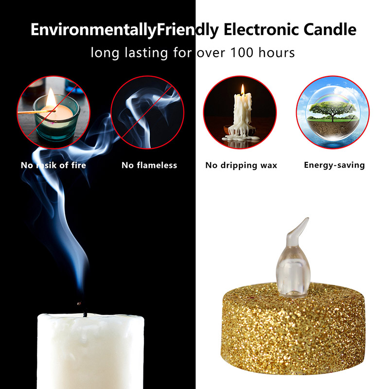 Wedding LED Candles Lights Flameless Led Tea Candl... – Grandado