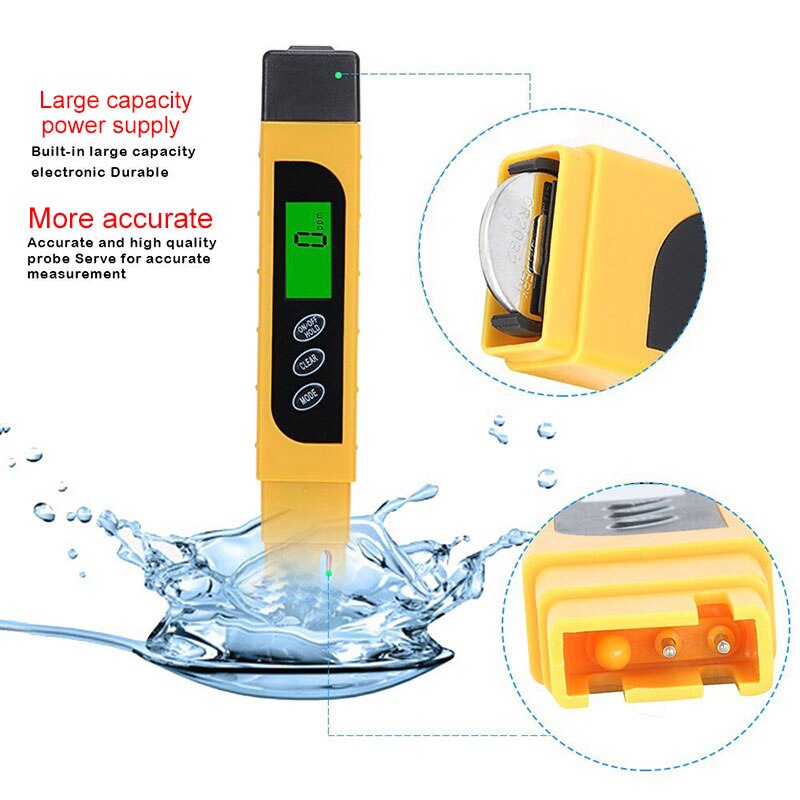 TDS Water Tester Range 0-9999ppm Meter for Testing... – Grandado