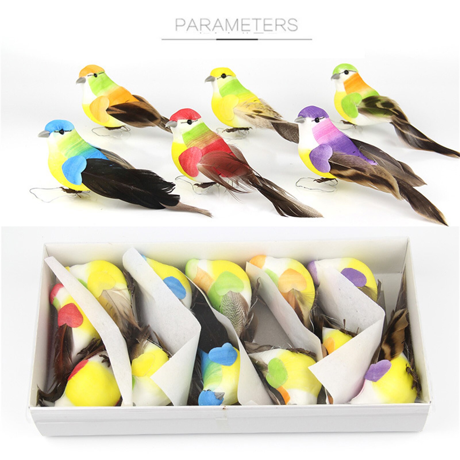 Artificial Birds For Decoration Decorative Birds F... – Grandado