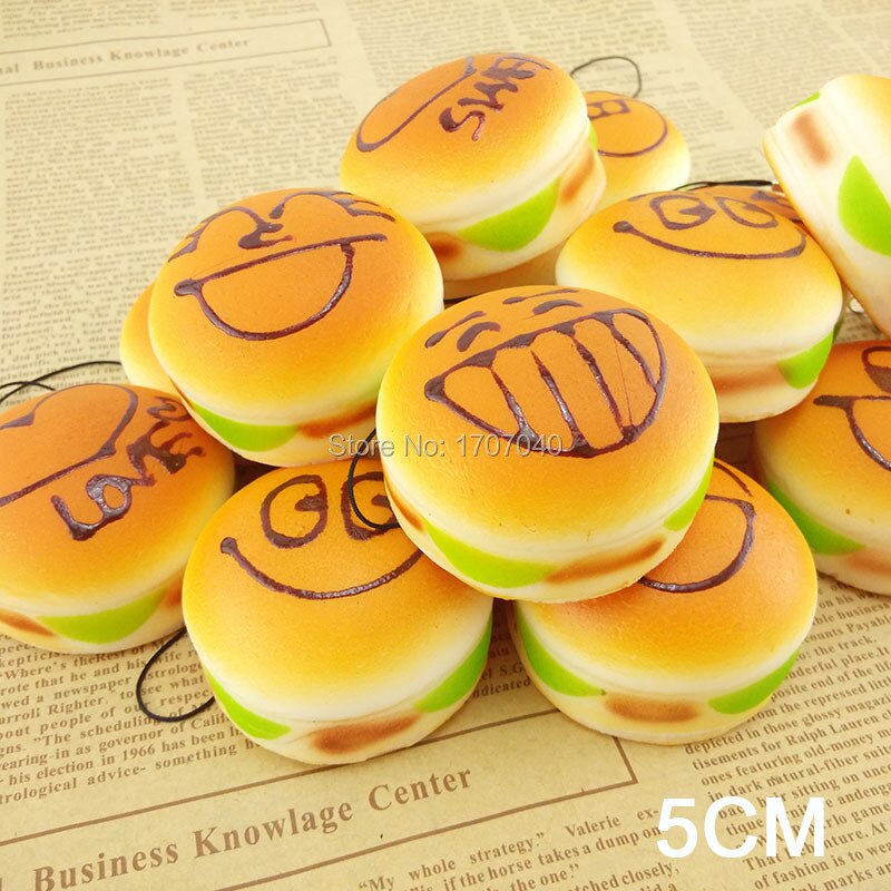 30PCS Mini 5CM Expression Squishy Hamburger Soft B... – Vicedeal