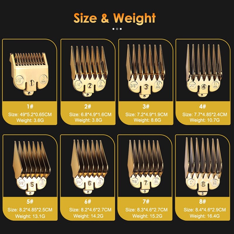 8Pcs for Wahl Hair Clipper Limit Comb Guide Attach... – Vicedeal
