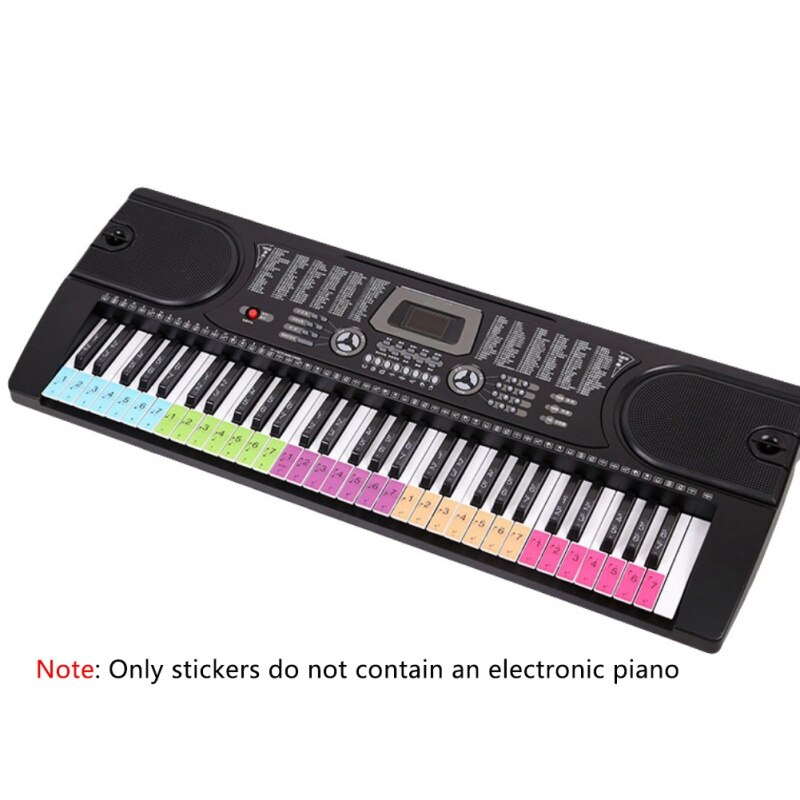 61/54 Keys Electronic Keyboard Stickers 88 Keys Pi... – Grandado