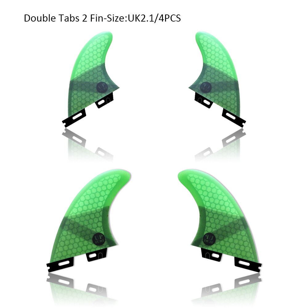 Double Tabs 2 Surfboard fins Honeycomb fiberglass ... – Grandado