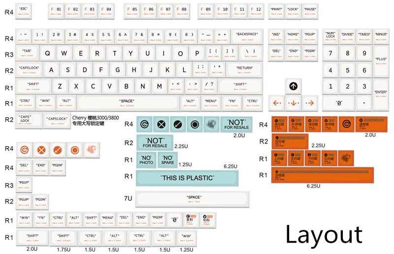 160 Keys/set Plastic Theme PBT Dye Subbed Key Caps... – Grandado