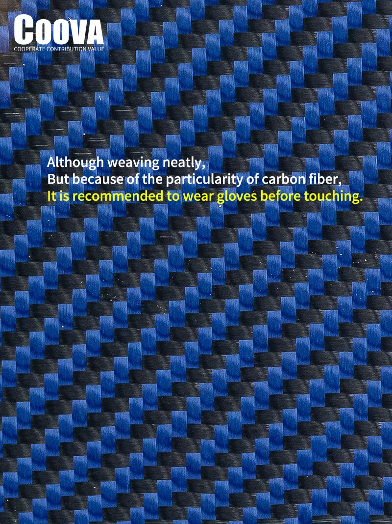 F505 COOVA Blue & Carbon Fiber Sheet Twill Rea... – Grandado