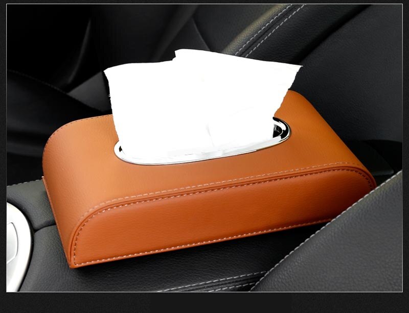 car accessories car paper box napkin cover holder ... – Vicedeal