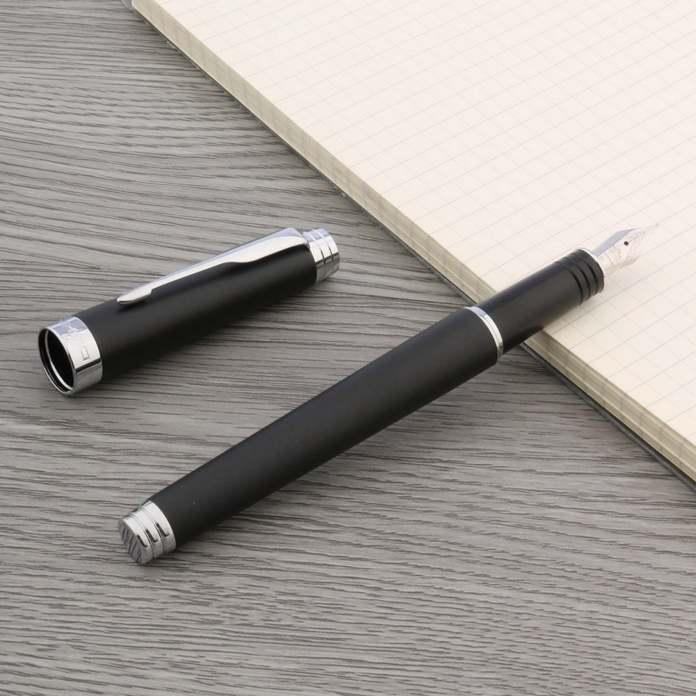 Luxus Metall JINHAO 997 Brunnen Pen Frosted Schwar... – Grandado