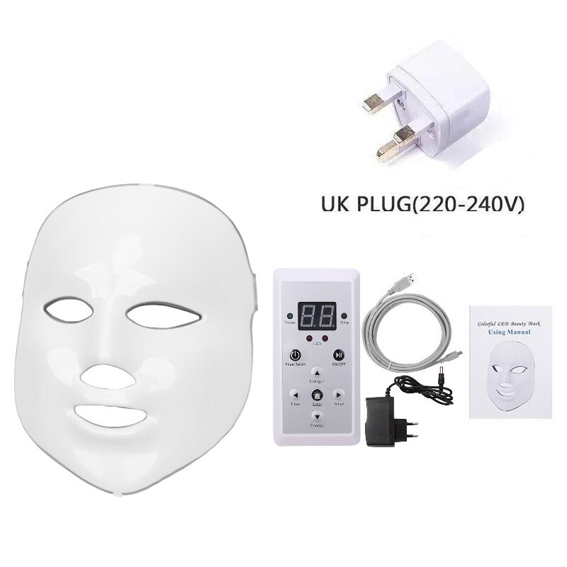 7 cores led máscara fóton elétrica máscara facial ... – Grandado