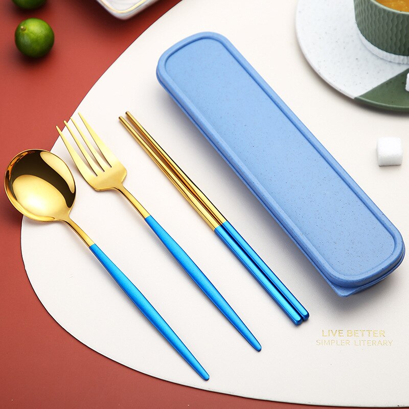 Outdoor Portable Cutlery Set School Tableware Box ... – Vicedeal