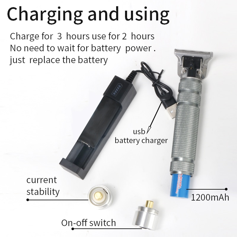 Kemei Electric Hair Clipper Oil Head Engraving Cli... – Grandado