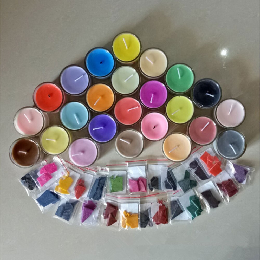 24 Colors 2g Per Color Wax Dye DIY Candle Dye Cand... – Grandado