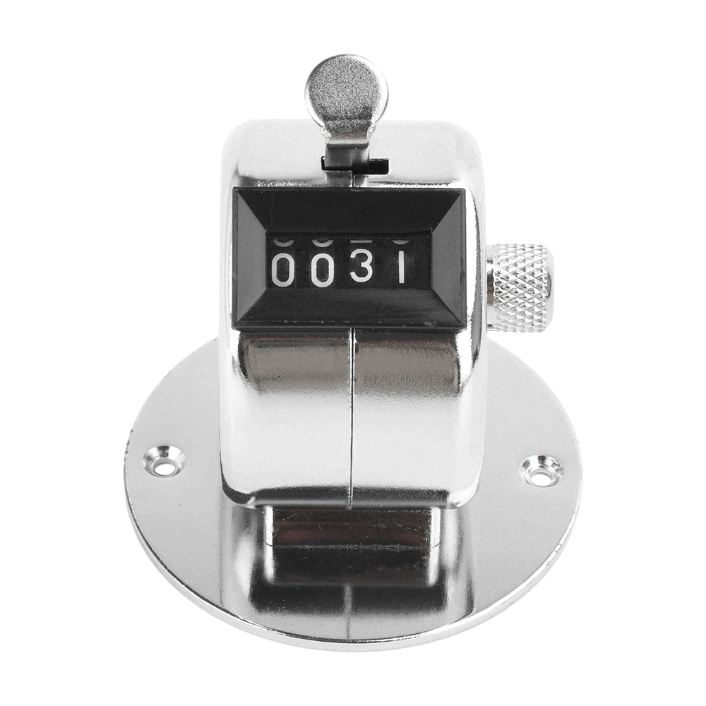 4 Digit Number Metal Handheld Tally Counter Mechan... – Grandado