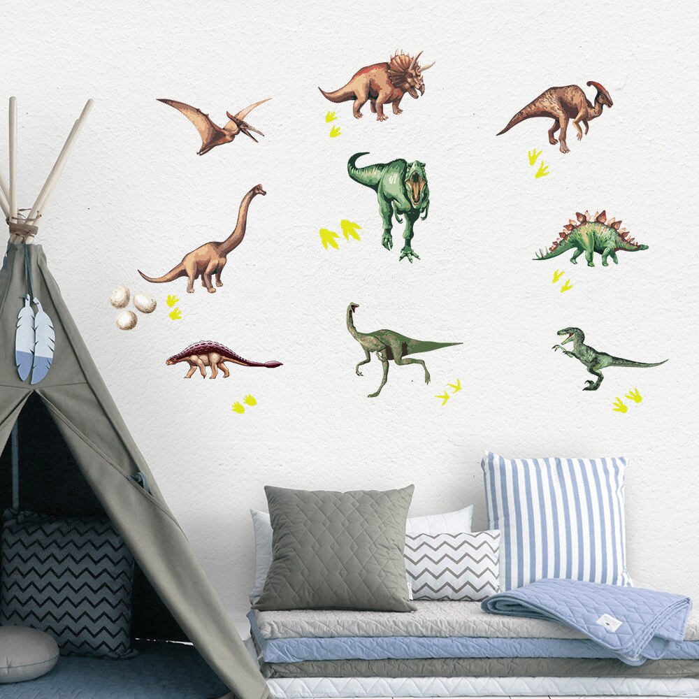 Luminous dinosaur stickers cartoon children's room... – Grandado