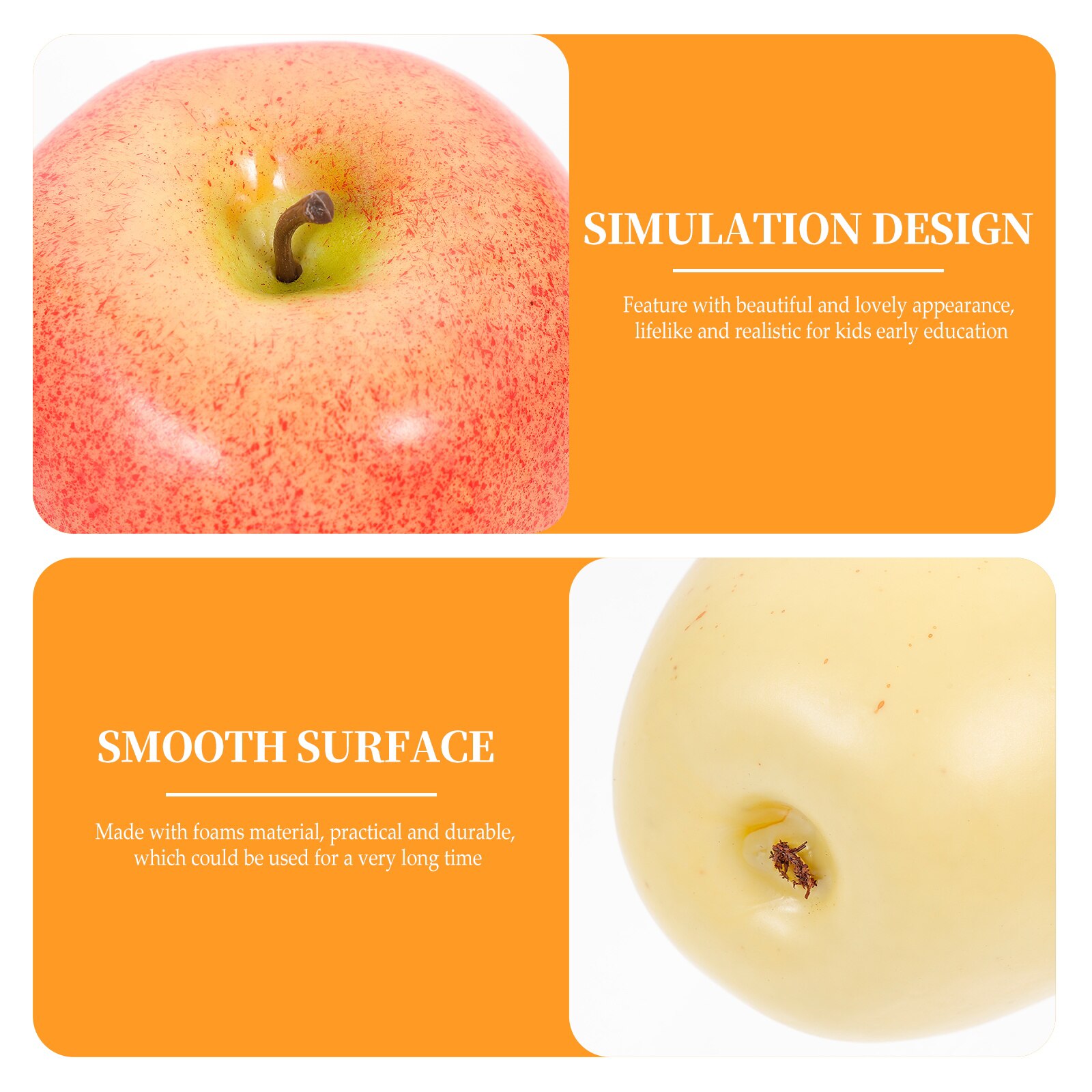 2pcs Foams Fruit Model Apples Modeling Decor Pear ... – Grandado