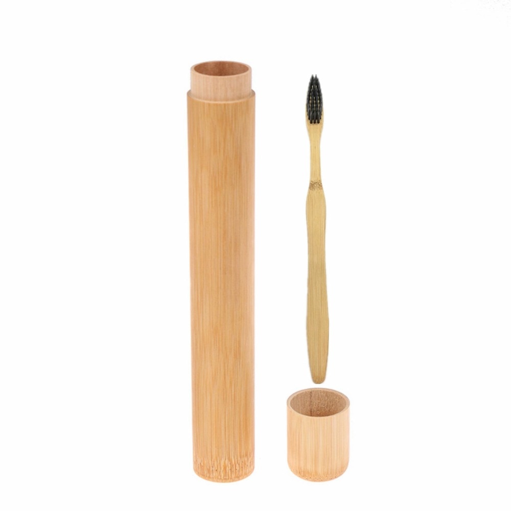 Natural Bamboo Toothbrush Travel Case Reusable Bam... – Vicedeal