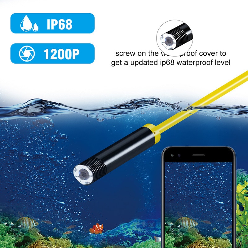 1200P Wireless Inspection Camera 2.0 MP HD Boresco... – Grandado