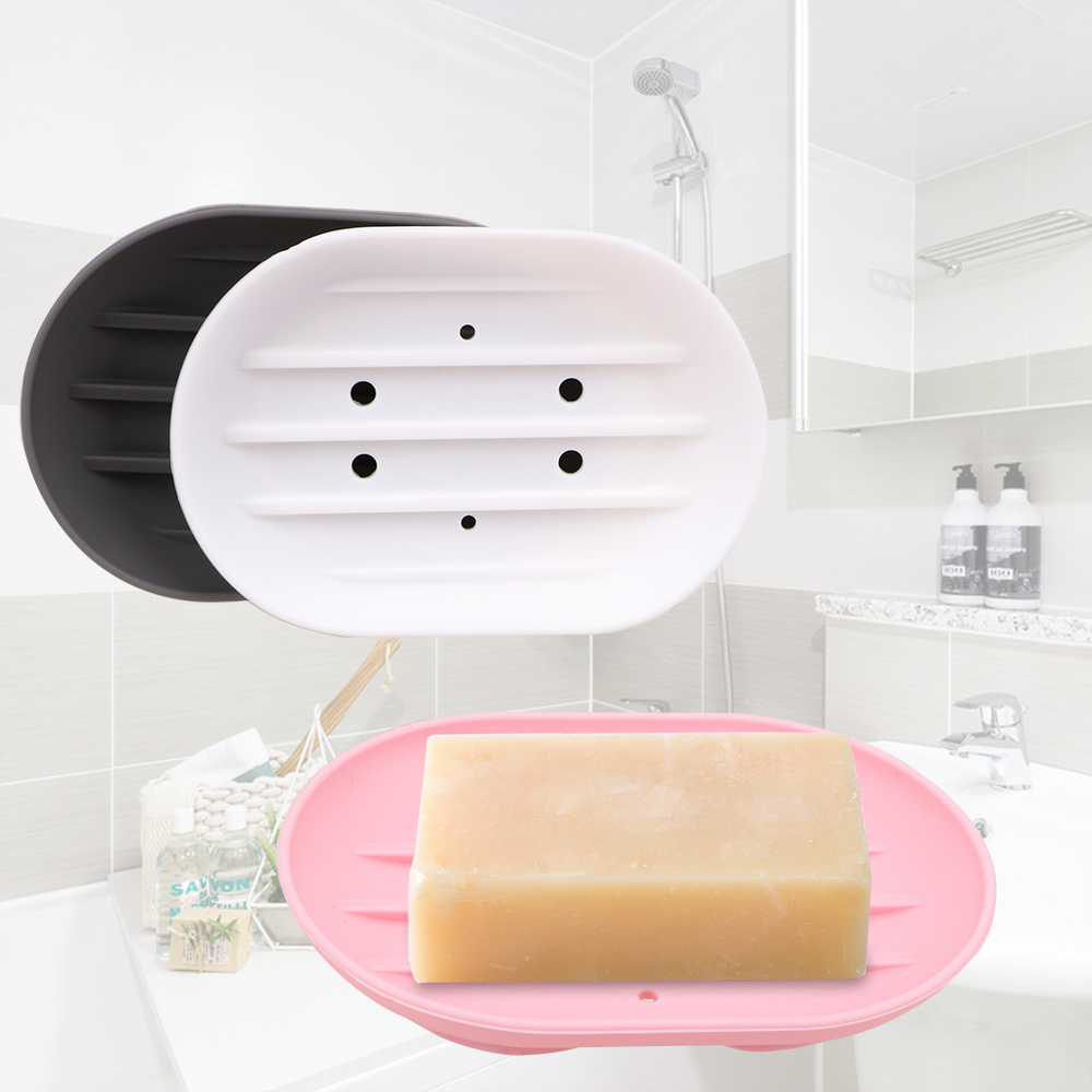 Soap Dish Plate Tray Holder Washroom Organizer Con... – Vicedeal