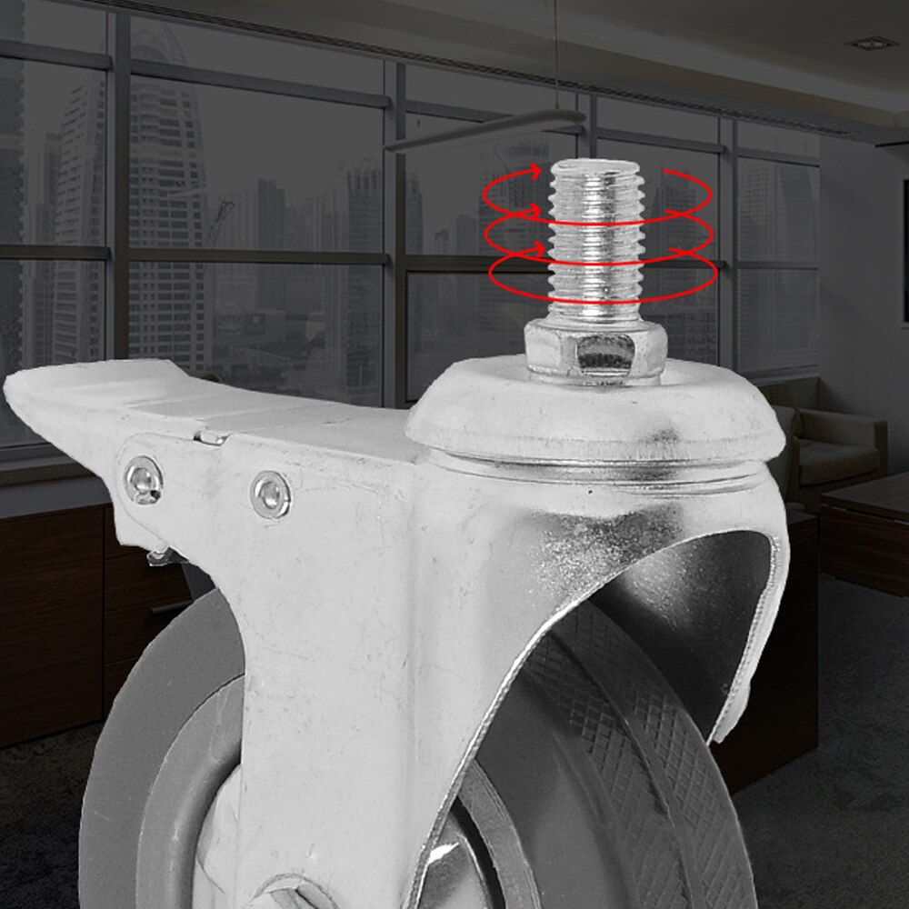 4 Pack 360 Degree Swivel Casters Wheels Heavy Duty... – Grandado