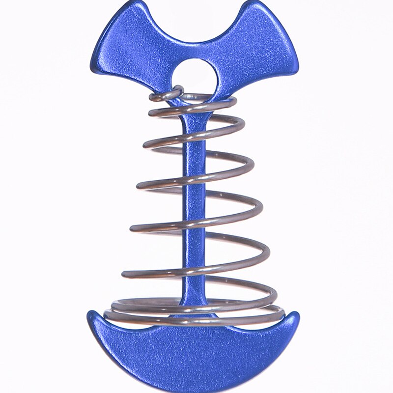 6pcs Floor Spring Nail Fishbone Tent Stakes Pegs A... – Grandado