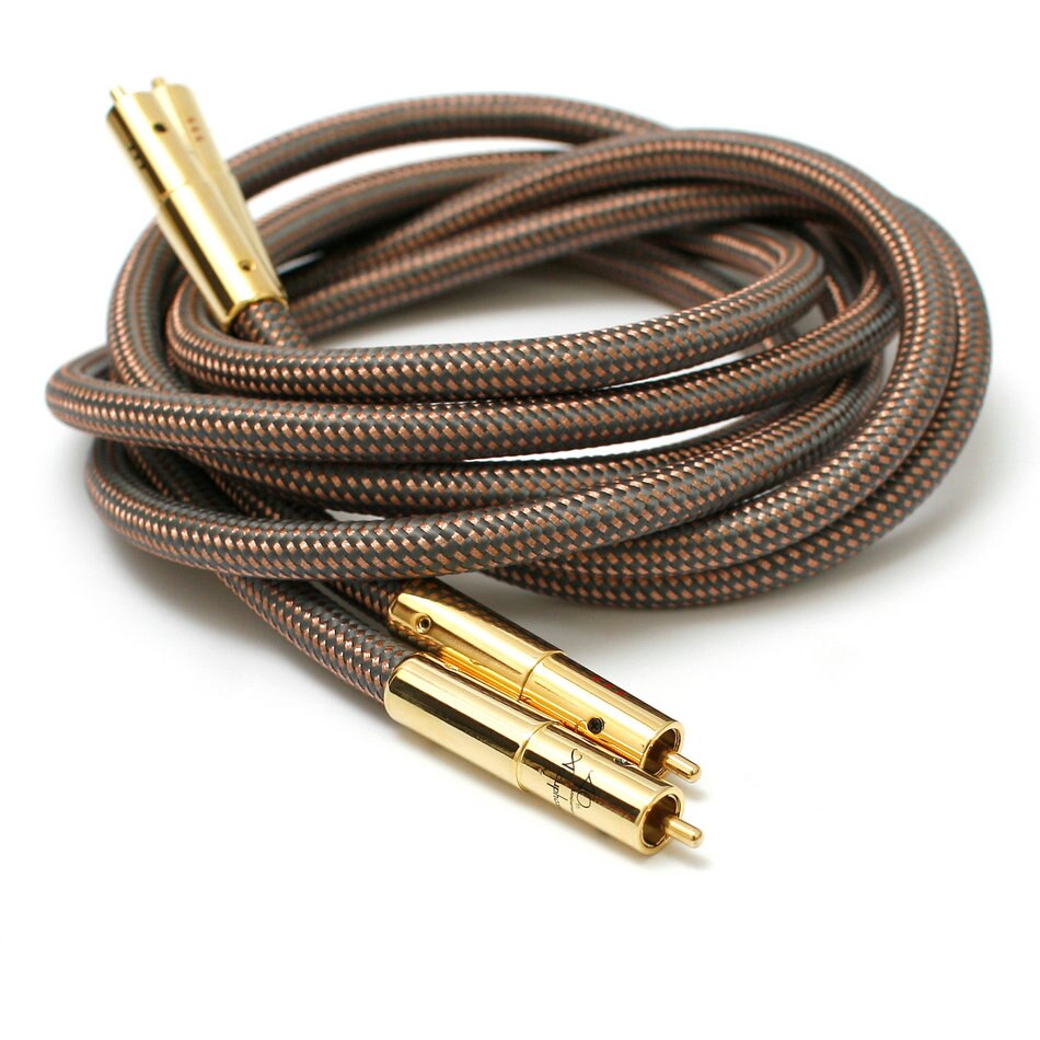 Hifi pair Gold plated plug OCC pure copper RCA Int... – Grandado