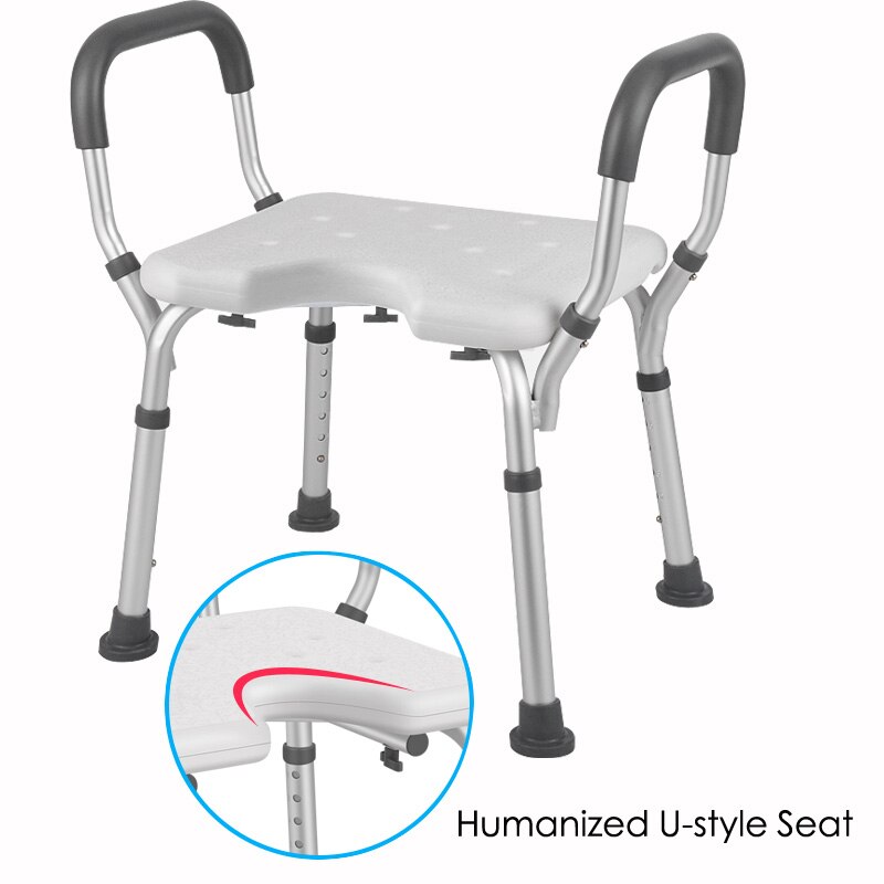Elderly Humanized U-Shape Seat Shower Chair Non Sl... – Grandado