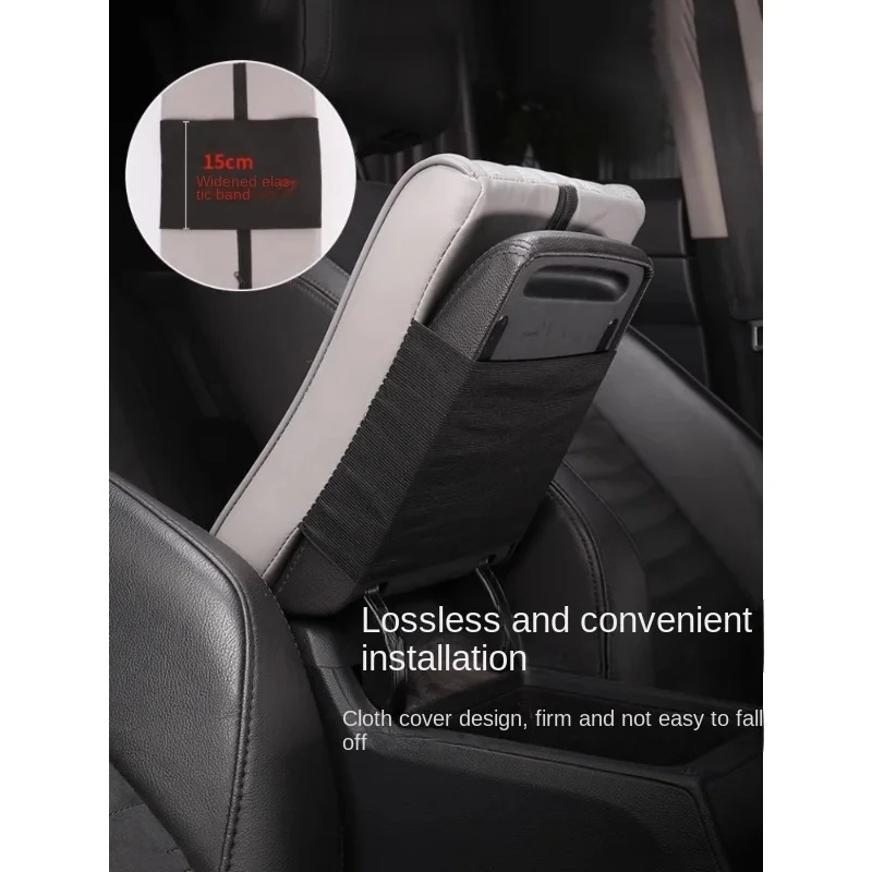 Wave Embroider PU Leather Car Armrest Mat Center C... – Grandado