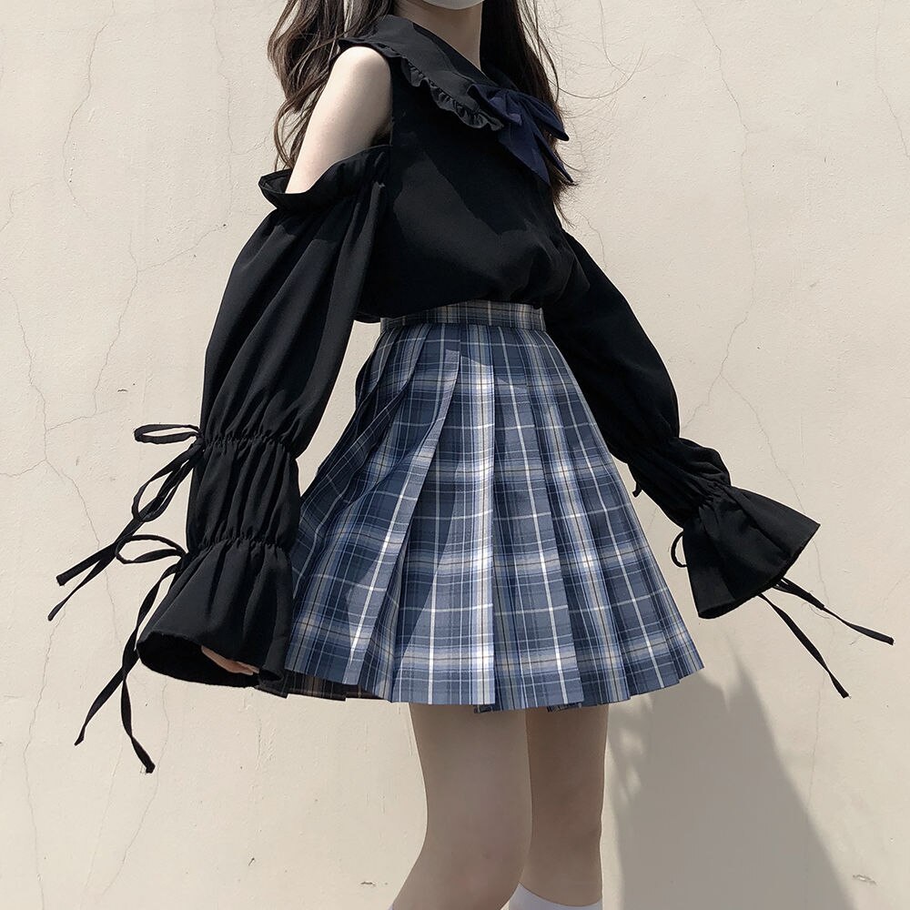 School Girl Autumn Plaid JK Sets Japanese Style To... – Vicedeal