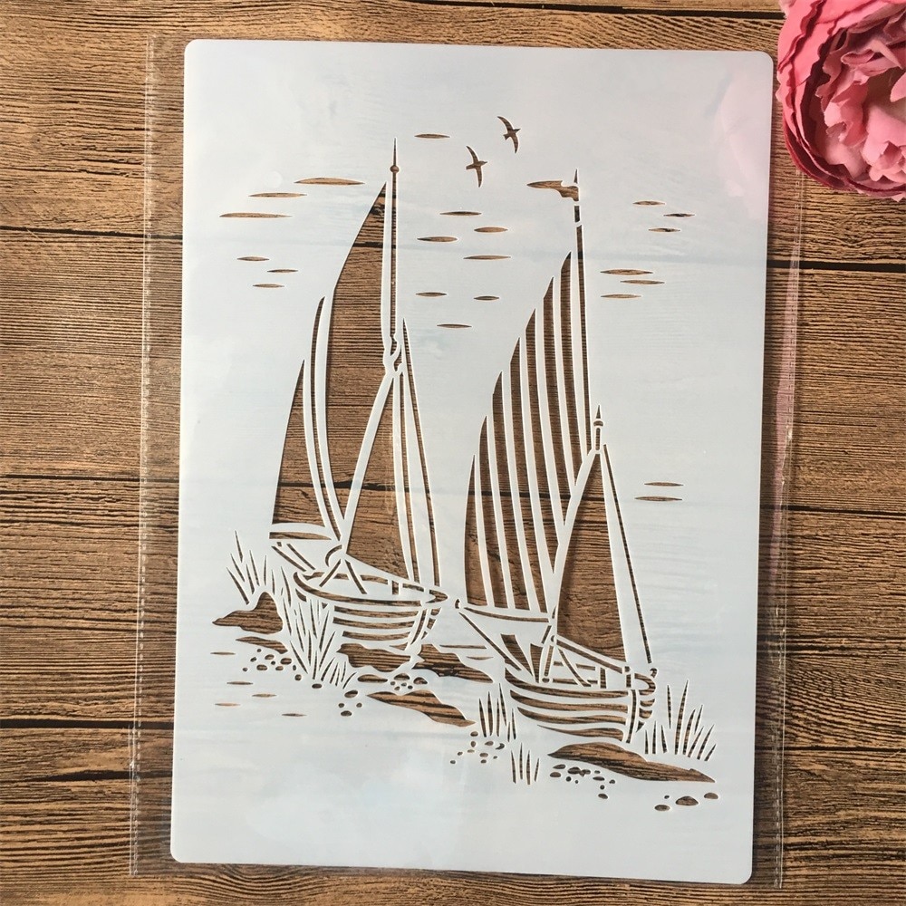 A4 29Cm Twee Zeil Boot Marine Diy Gelaagdheid Sten... – Vicedeal